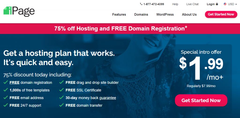 iPage coupon codes Jun 2026: 75% off Hosting and Free domain name - Top ...