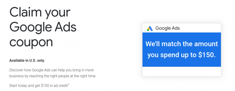 How to get free $100, $150 Google Ads (Google Adwords) coupon credit ...