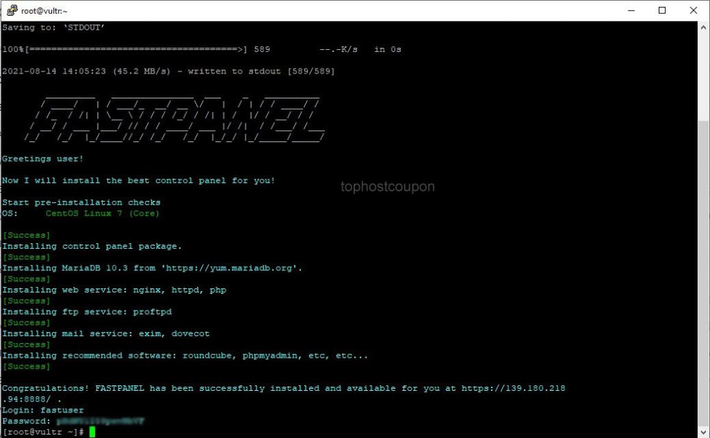 How to install FASTPANEL on Linux servers - Top Host Coupon