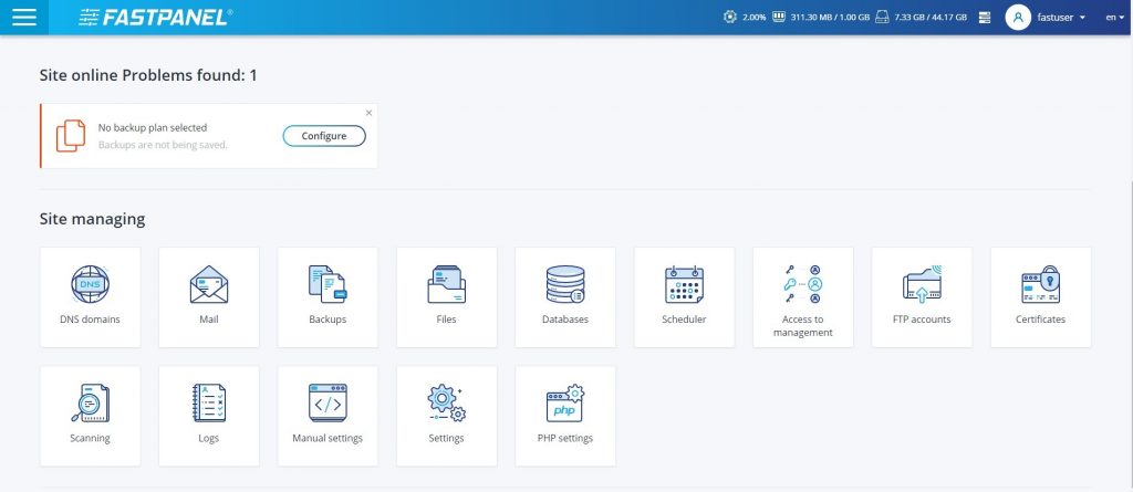 How to reset password in FastPanel? - Top Host Coupon